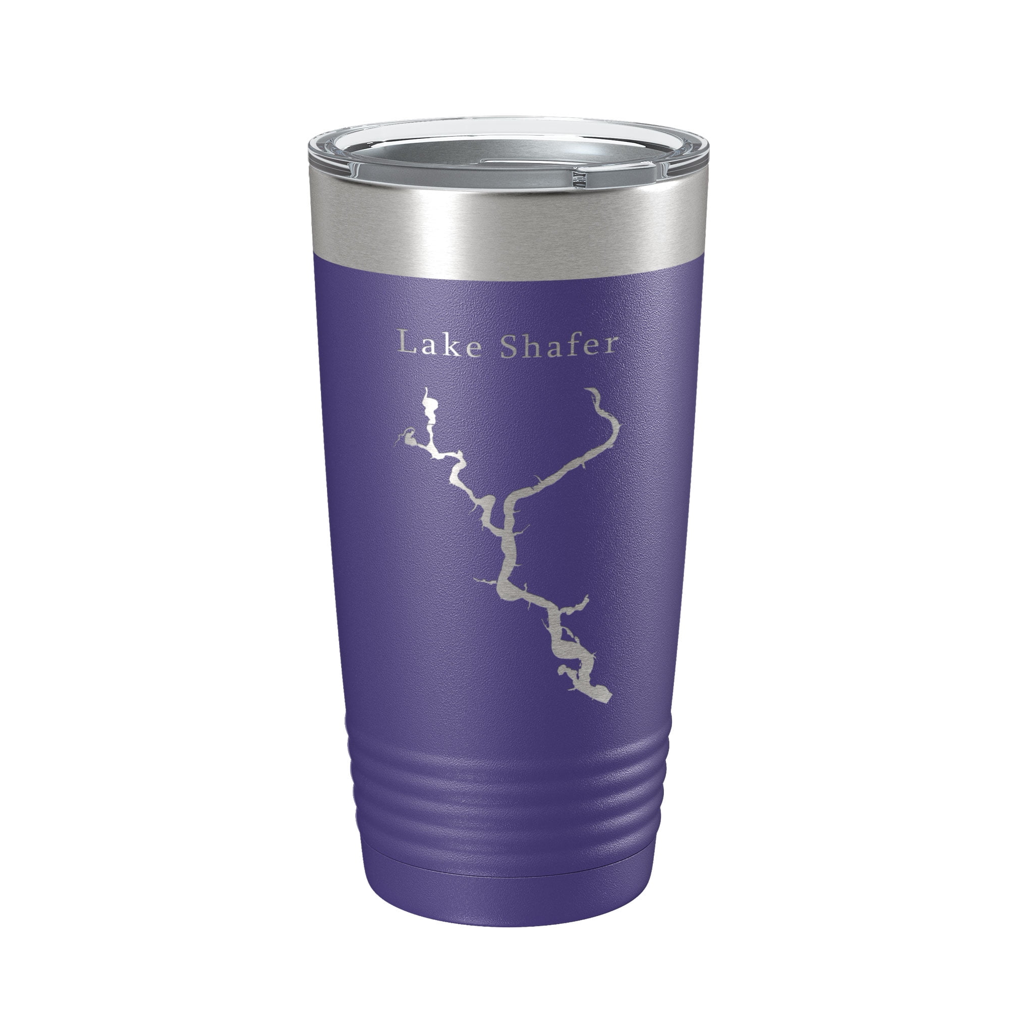 Lake Shafer Map Tumbler Travel Mug Insulated Laser Engraved Coffee Cup ...