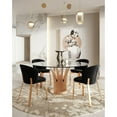 Limari Home Nadia 19.5" Modern Velvet Dining Chairs in Black (Set of 2 ...