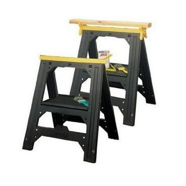 Stanley Adjustable 2 Way Sawhorse 1000 lb. Black - Walmart.com