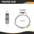 100-PCs 1/2 Inch PEX Crimp Ring, Premium 304 Stainless Steel Pex Cinch ...