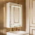 Lighted Medicine Cabinet Mirror for Bathroom, LED Medicine Cabinet with ...
