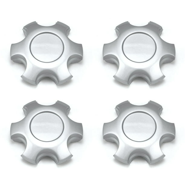4PCS Custom Silver Blank Hub Wheel Center Cap Cover Hubcap Fits for ...