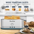 4-Slice Toaster, Extra Wide Long Slot Toaster, 7 Browning Settings ...