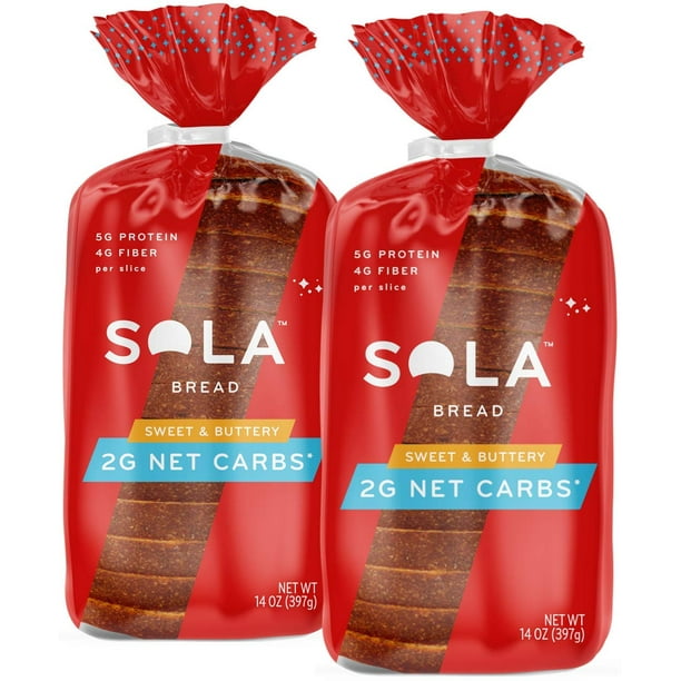 Sola Sweet and Buttery Bread – Low Carb, Low Calorie, Reduced Sugar, 5g ...