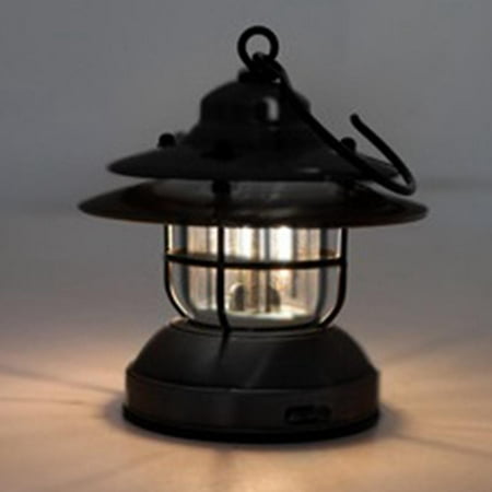 Mini Camping Lantern Retro Black For Garden Courtyard Campin ...