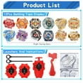 KENCOU Beyblade Toy Set, 12 Burst Tops, 3 Launchers, Portable Storage Box, Fun Battles for All ...