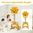 Resenkos 4-in-1 Toddler Height Adjustable Basketball Hoop with Ring ...