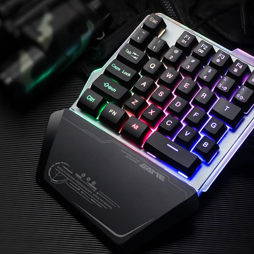 MIARHB G40 Wired Gaming Keypad with LED Backlight 35 Keys One-handed ...