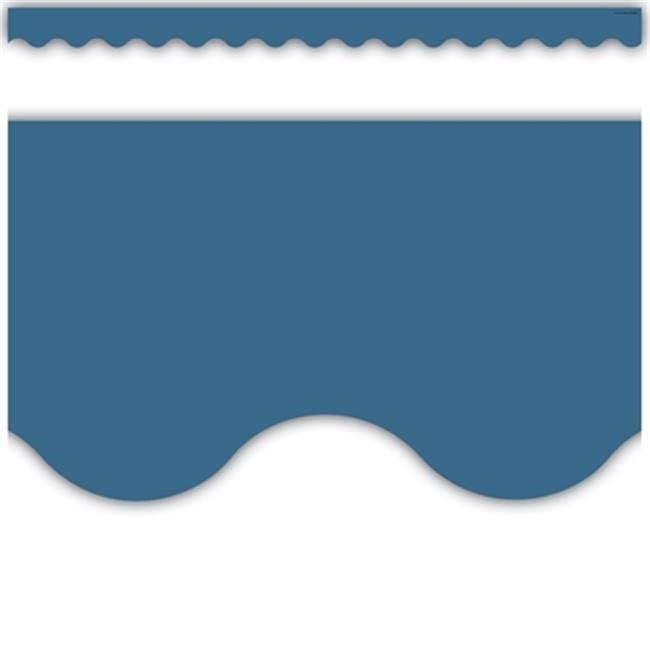 Teacher Created Resources TCR9091 Slate Blue Scalloped Trim Border ...