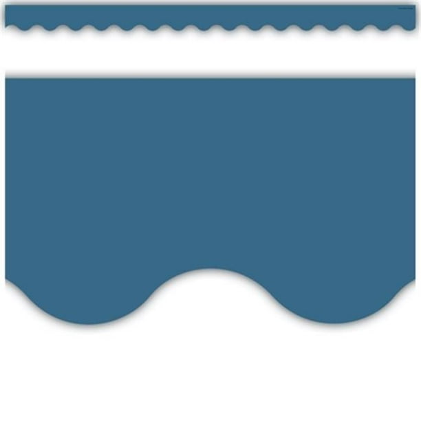 Teacher Created Resources TCR9091 Slate Blue Scalloped Trim Border ...