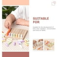 REACHISE Wooden Peg Counting & Color Identification Montessori Toys for ...