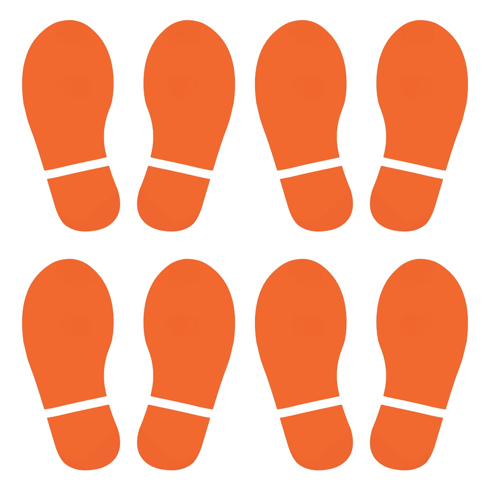 9.8x3.7" Footprints Floor Stickers Footprint Wall Stair Decal Sticker ...