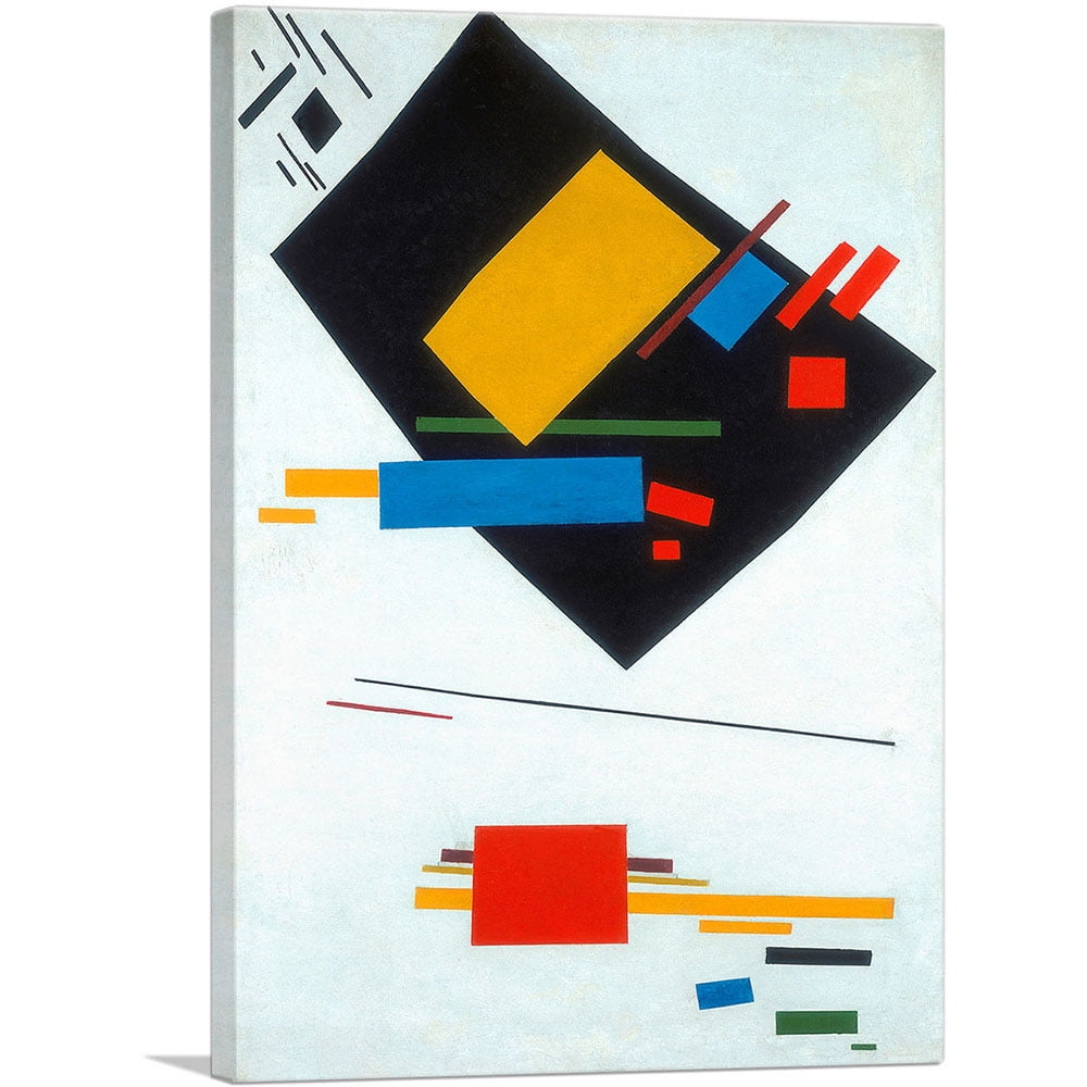 ARTCANVAS Suprematist Composition 1915 Canvas Art Print by Kazimir Malevich - Size: 90" x 60" (1 ...