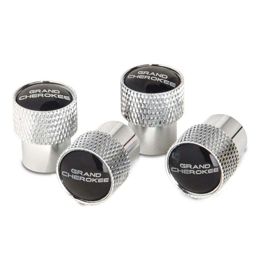 Jeep Grand Cherokee Logo Aluminum Valve Stem Caps - Knurled - Walmart.com