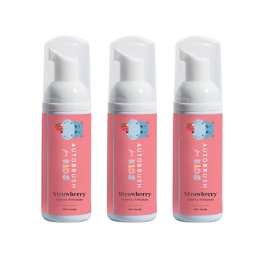 AutoBrush Kids Dental Clean Safe Swallow Fluoride Foam Toothpaste ...