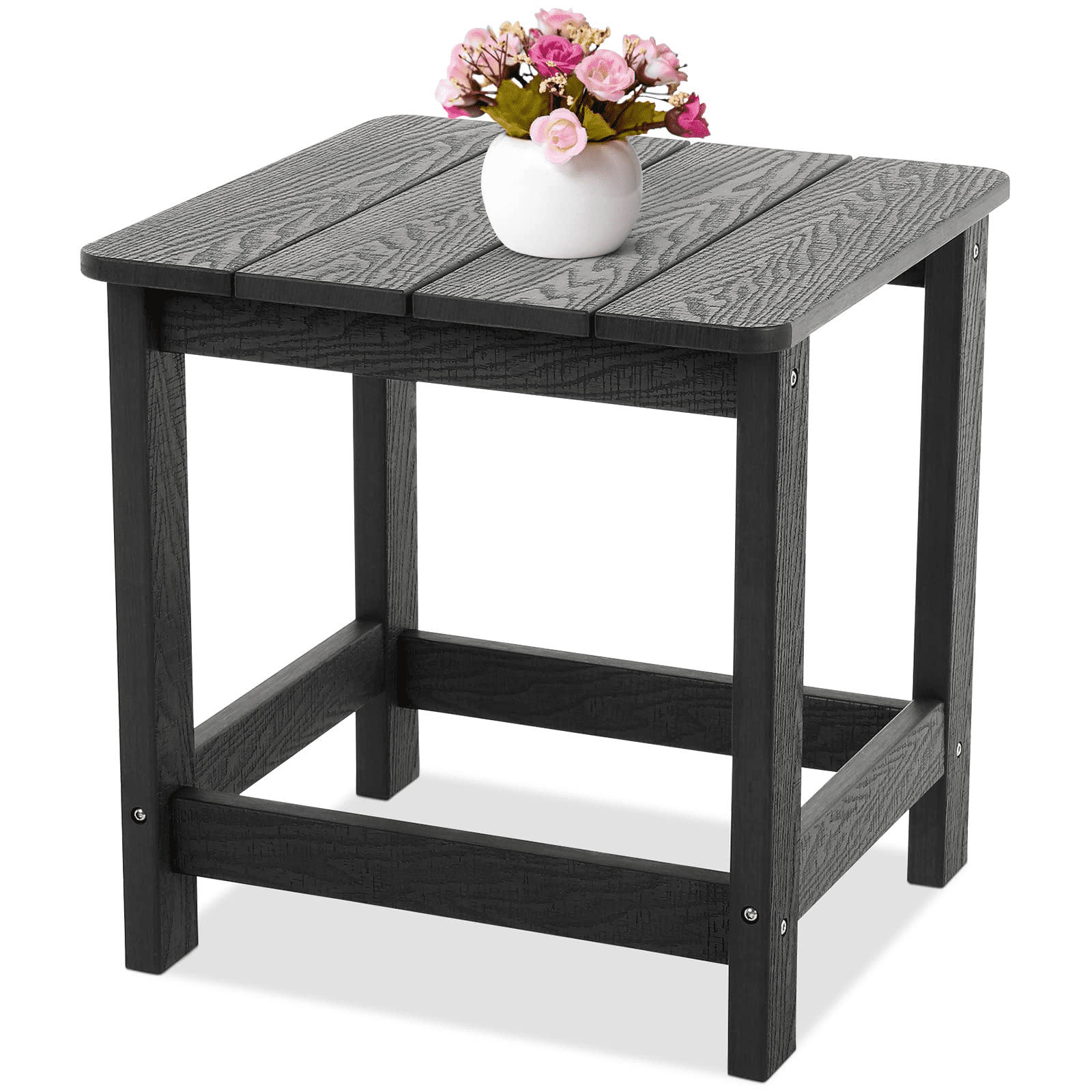 LGHM Outdoor Side Table for Patio, All Weather Resistant Square ...