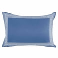 Blue Geometric Lumbar Pillow Covers 12x20 Inch, White Greek Key Design ...