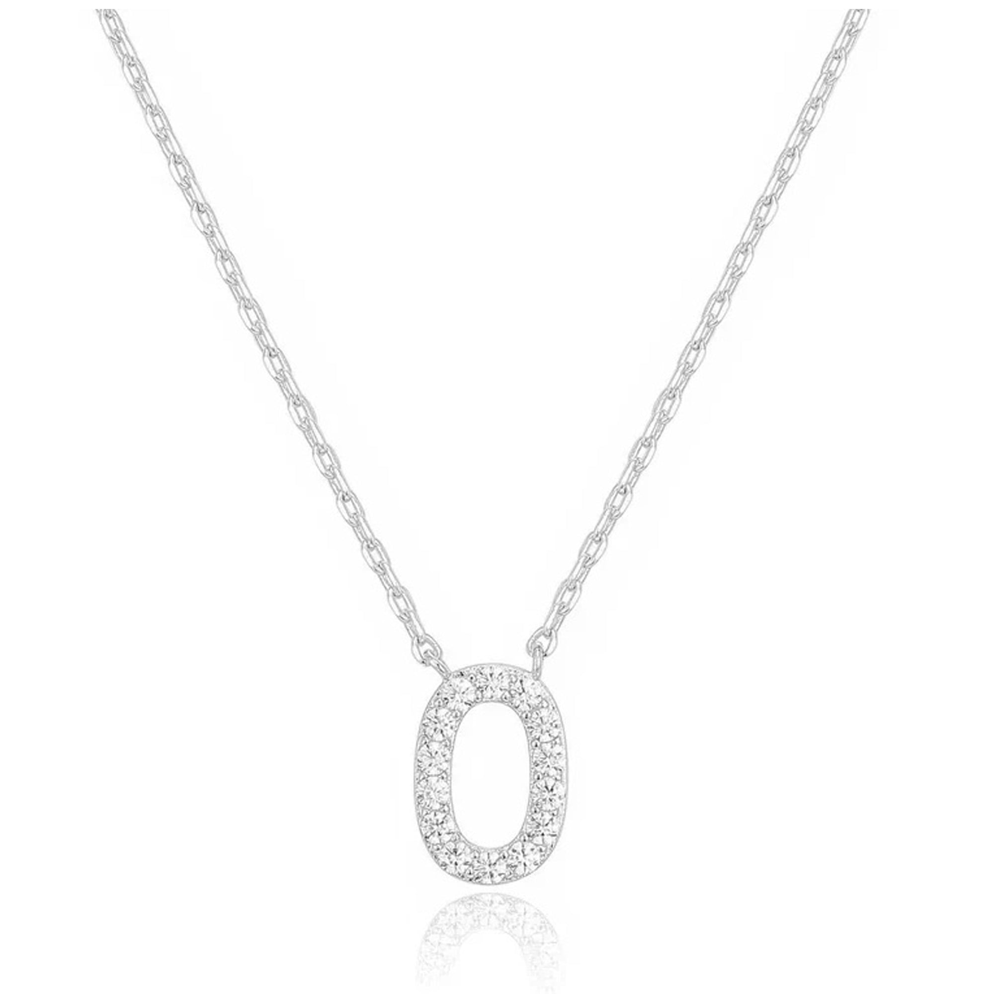 Click here for Paris Jewelry 18k White Gold Plated A-Z Alphabet C... prices