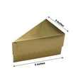 BalsaCircle 10 Gold Triangle Paper Cake Slice Boxes Scalloped Top Party ...