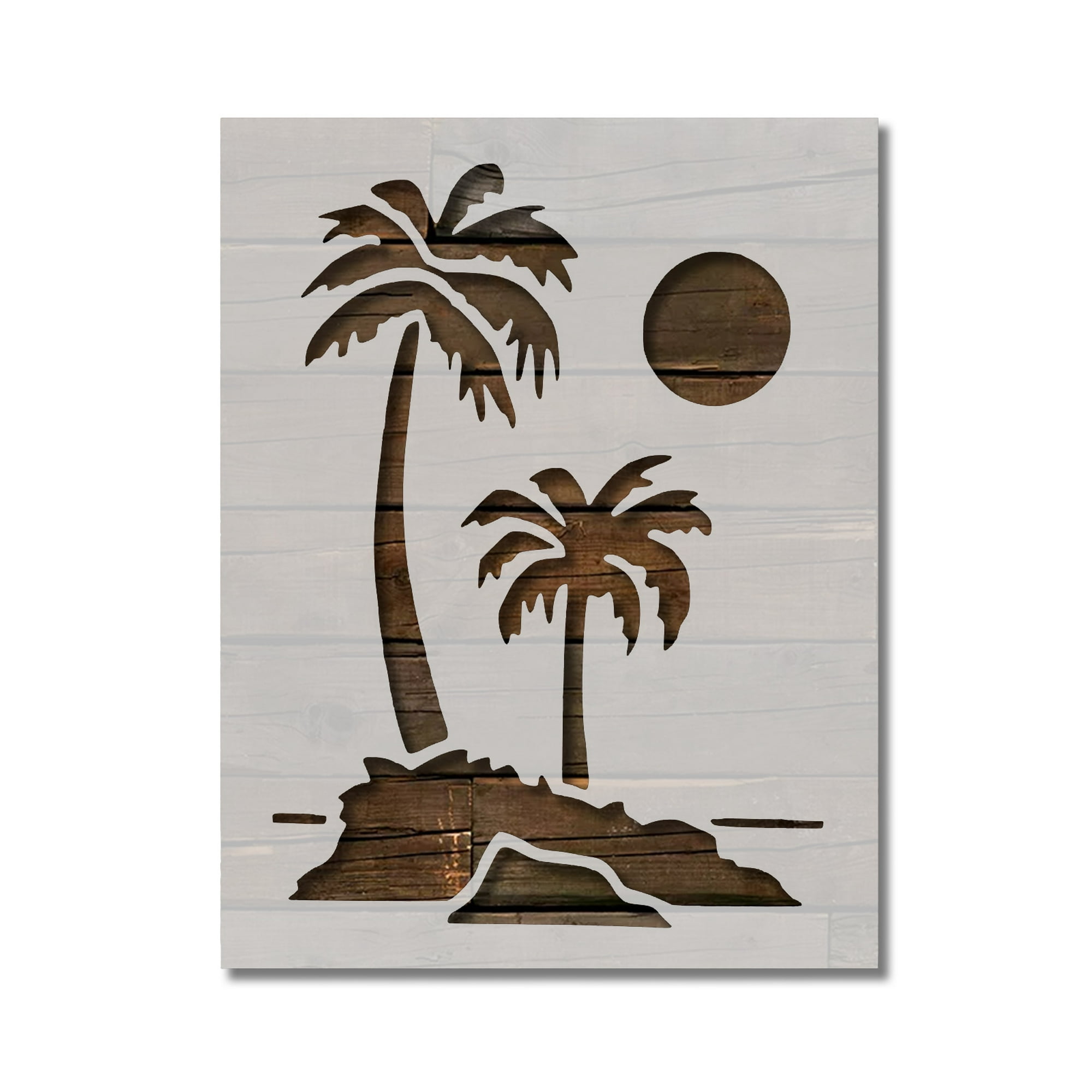Palm Tree Wall Stencil