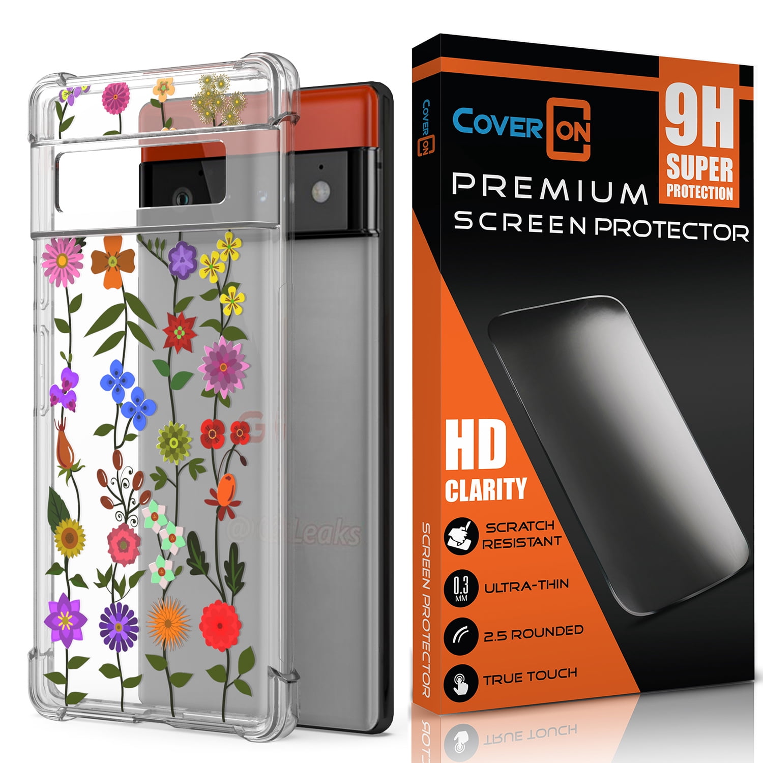 CoverON Phone Design For Google Pixel 6 Pro Case and Screen Protector ...