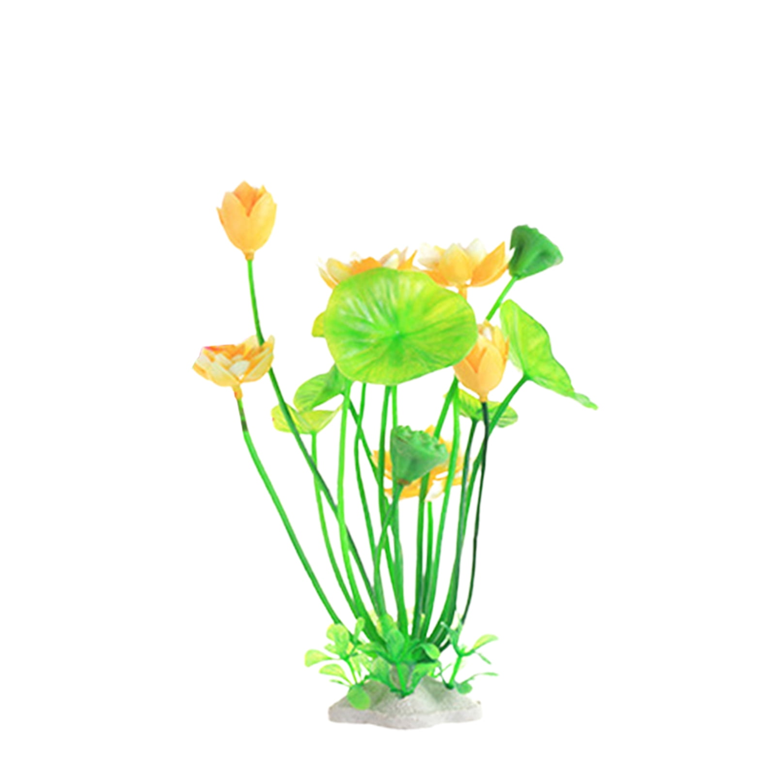 Artificial Plastic Lotus, Aquarium Ornament Lifelike Plastic Plants for ...