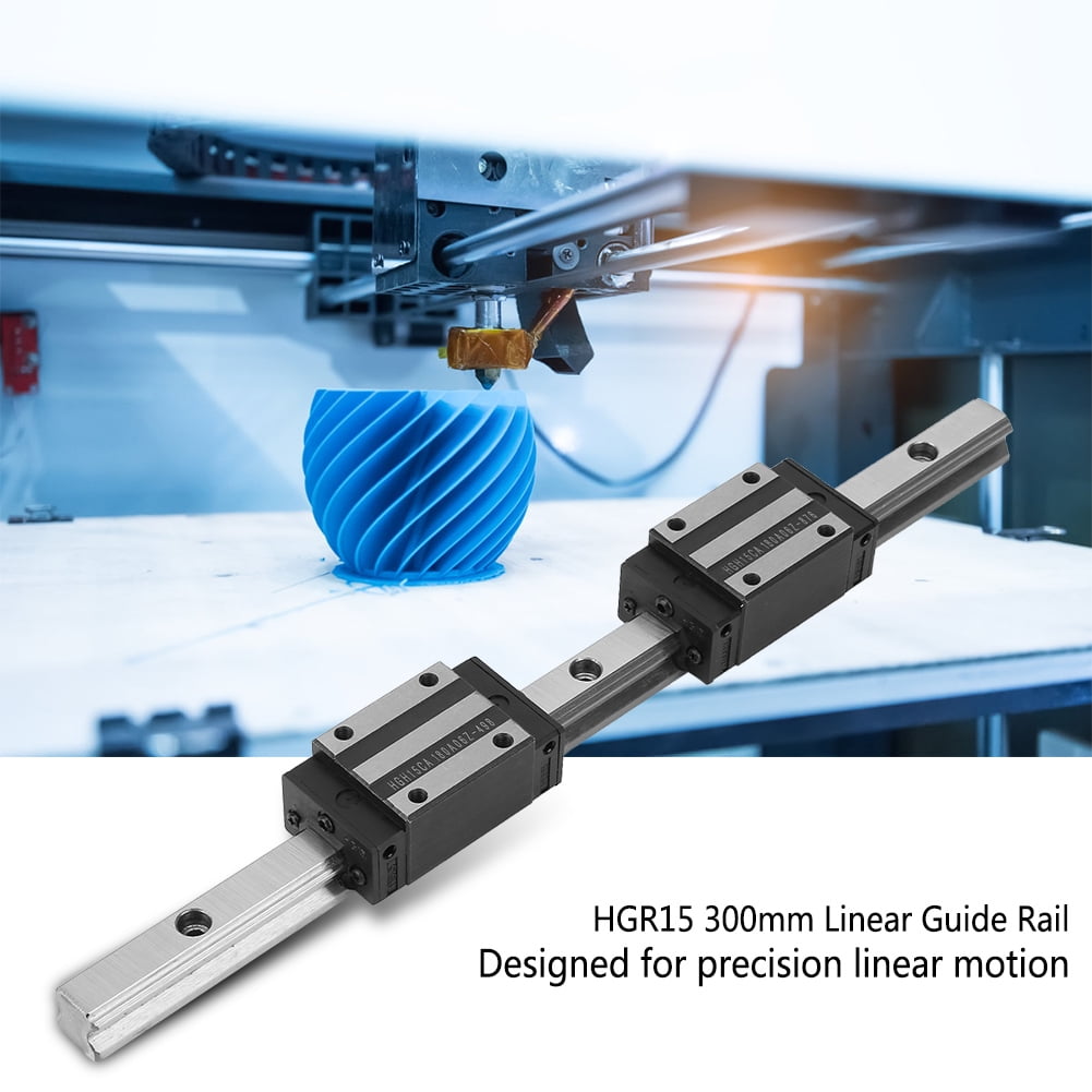 Bloque de riel lineal, 2 piezas HGR15 300 mm Riel deslizante lineal ...