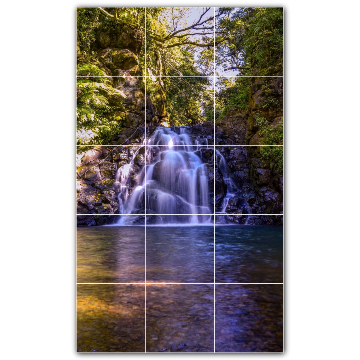 Picture-Tiles.com: Waterfalls Ceramic Tile Wall Mural WAL501115-35M. 18 ...