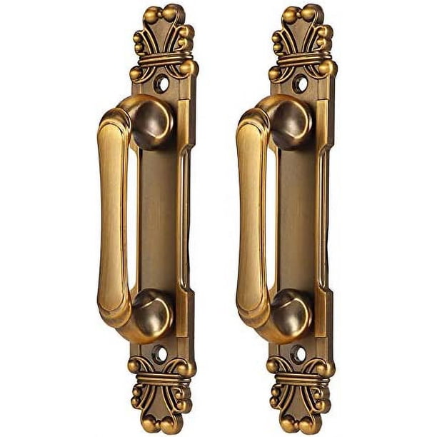 Hongchun 2 Pieces Rustic Barn Door Handle, European Style Pull Handle ...