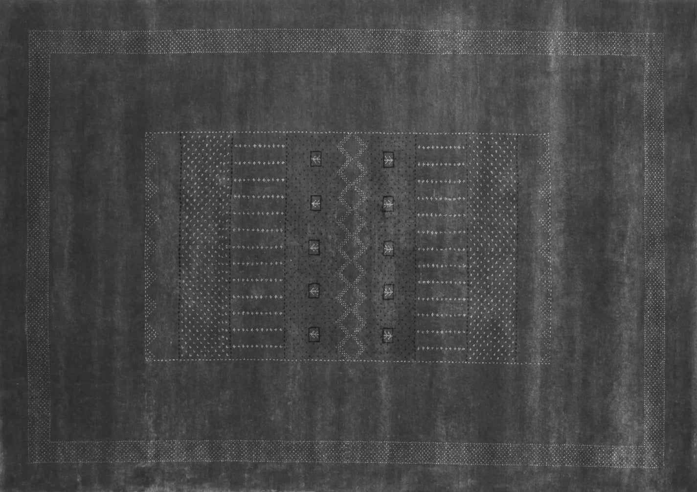 Ahgly Company Indoor Rectangle Abstract Gray Contemporary Area Rugs, 2 ...