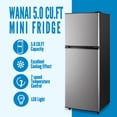 WANAI 5.0 Cu.ft Mini Refrigerator with Freezer 7 Settings Temp ...