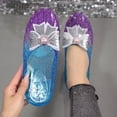 Jelly Mesh Ballet Flats for Women Clear Jelly Sandals Slip On Mule ...