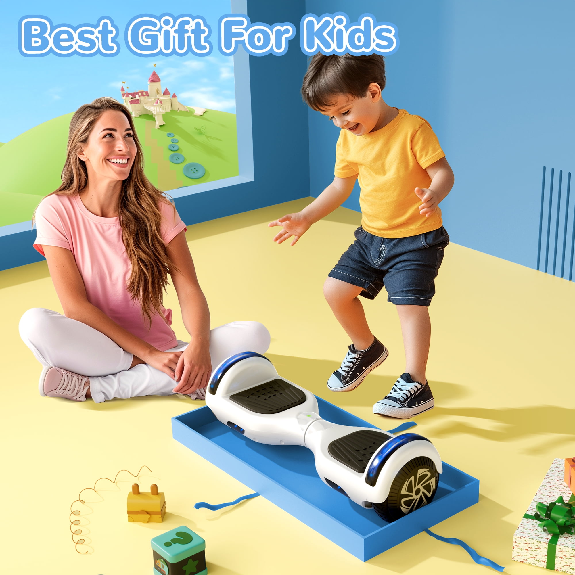 One Wheel LIEAGLE Off-Road Hoverboard – 8.5" Tires, Bluetooth Speaker ...