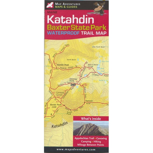 Katahdin; Baxter state Park Trail Map - Walmart.ca
