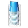 Acrylic Disposable Paper Cup Storage Box Cotton Organizer Mouthwash Cup ...