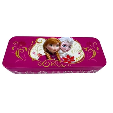 Disney's Frozen Anna and Elsa Strong Bond Tin Pencil Box - Walmart.com