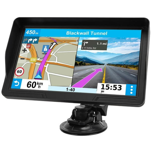 Navegador GPS para automóvil, camión, RV, pantalla táctil de 9 pulgadas, último mapa de 2024 ...