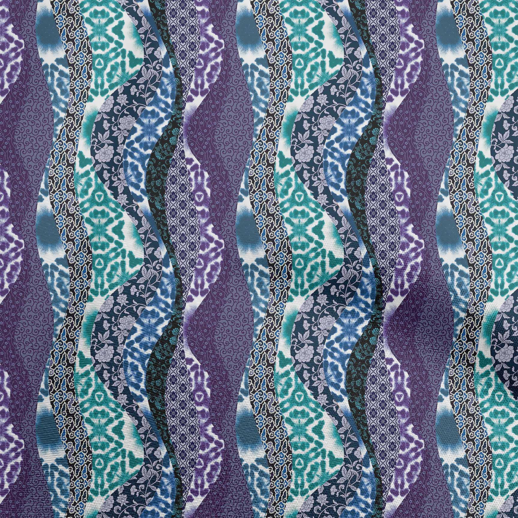 oneOone Silk Tabby Grayish Purple Fabric Floral Sewing Craft Projects ...