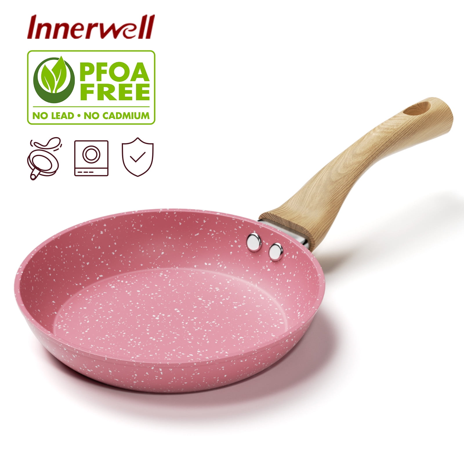 Click here for Innerwell 8 Inch Pink Nonstick Frying Pan Skillet... prices