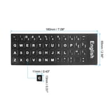 Uxcell English Keyboard Stickers, Keyboard Replacement Cover Style 1 ...