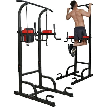 Power Tower Pull Up Bar Station Multi-Function Adjustable Strength ...