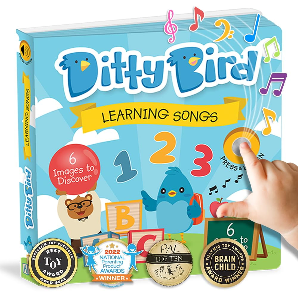 Ditty Bird Musical Books for Toddlers | Fun Children's Nursery Rhyme ...