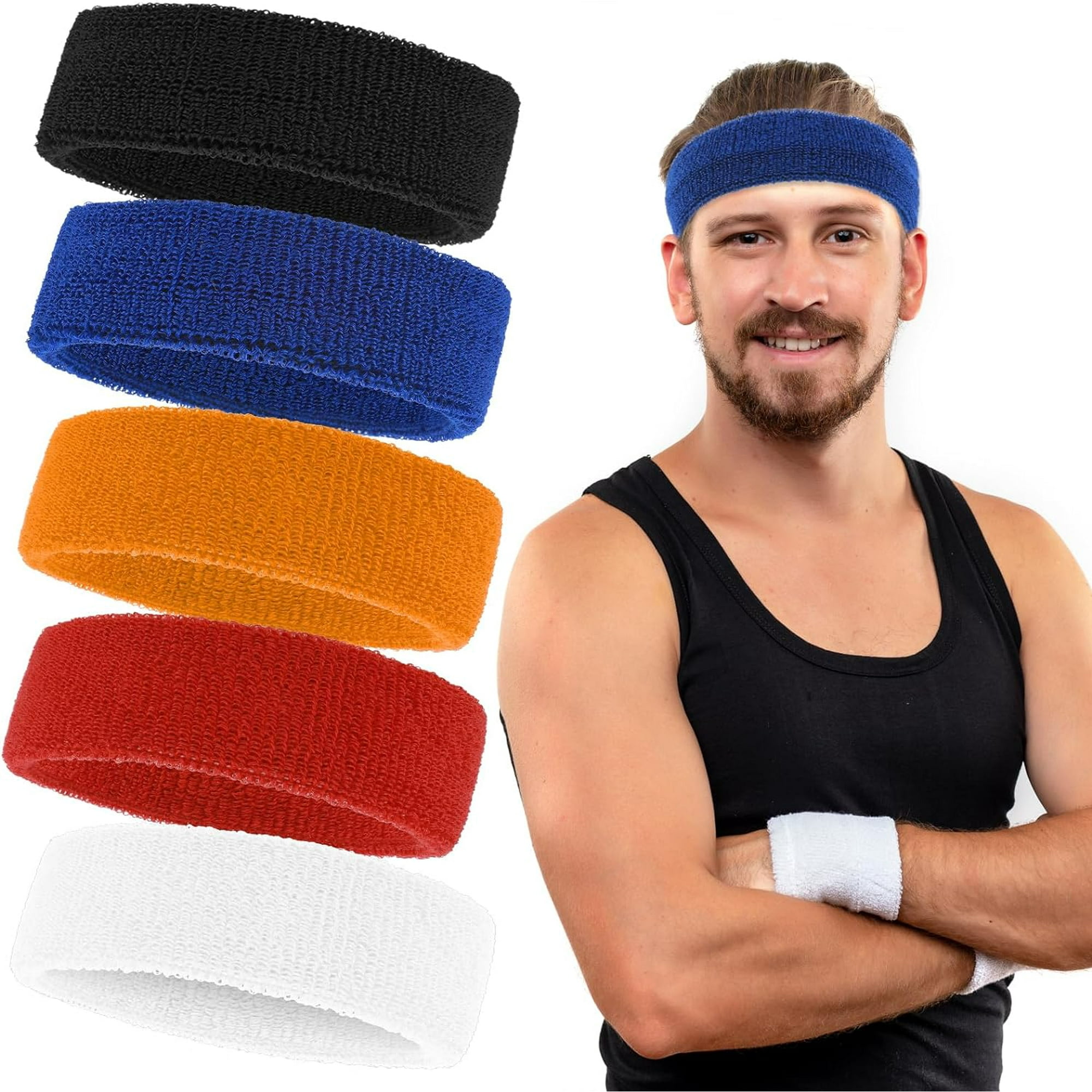 Click here for Salafire Sweat Headband Men  5 Pack Sweat Head Ban... prices