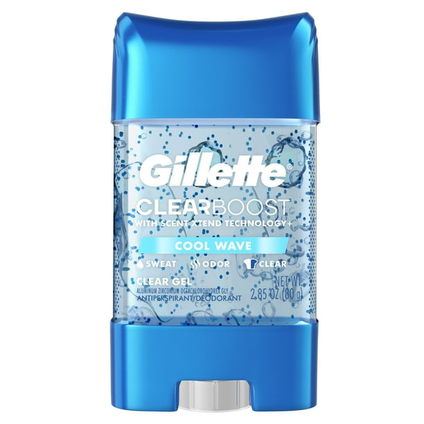 Gillette Antiperspirant Deodorant for Men, Clear Gel, Power Beads, Cool ...