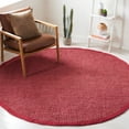 SAFAVIEH Natural Fiber Milica Braided Jute Area Rug, Red, 9' x 12 ...