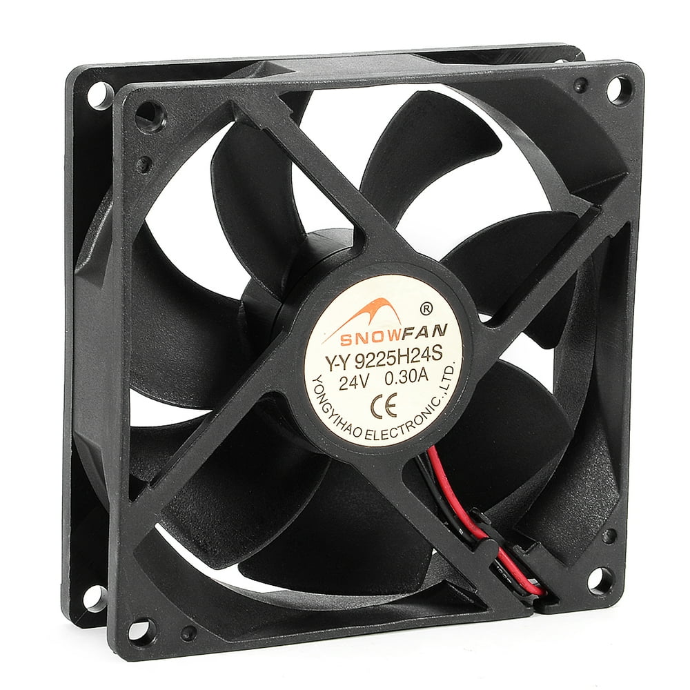 DC 24V 0.30A 4000RPM 90x90x25mm 7 Vanes Coolant Cooler Fan for Motor ...