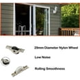 2Pcs Screen Door Rollers 29mm/1.14" Dia White Sliding Wheel ...