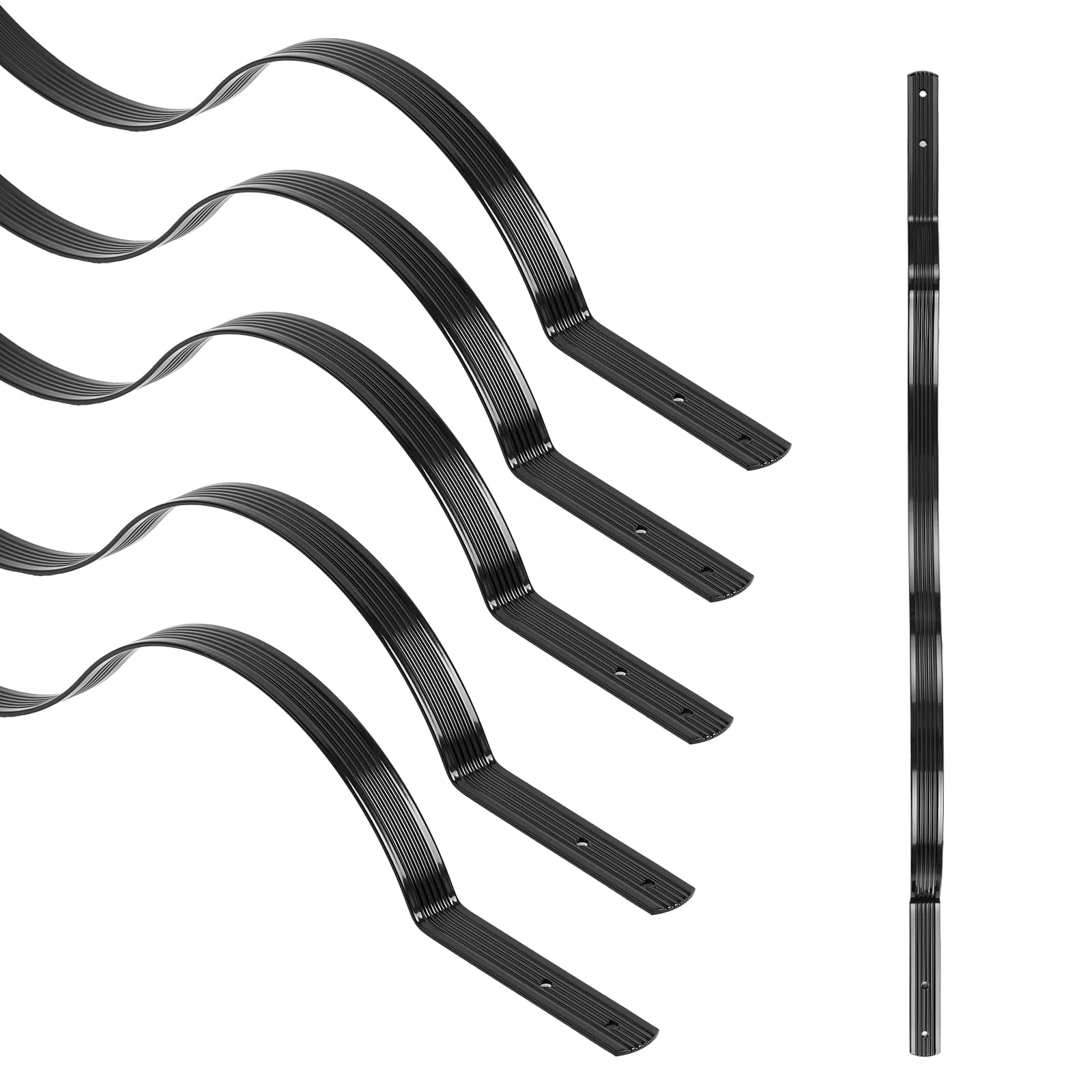 SAINSPEED 25 Pack Aluminum Deck Balusters, 32.25 x 1 x 0.2 inch Flat ...