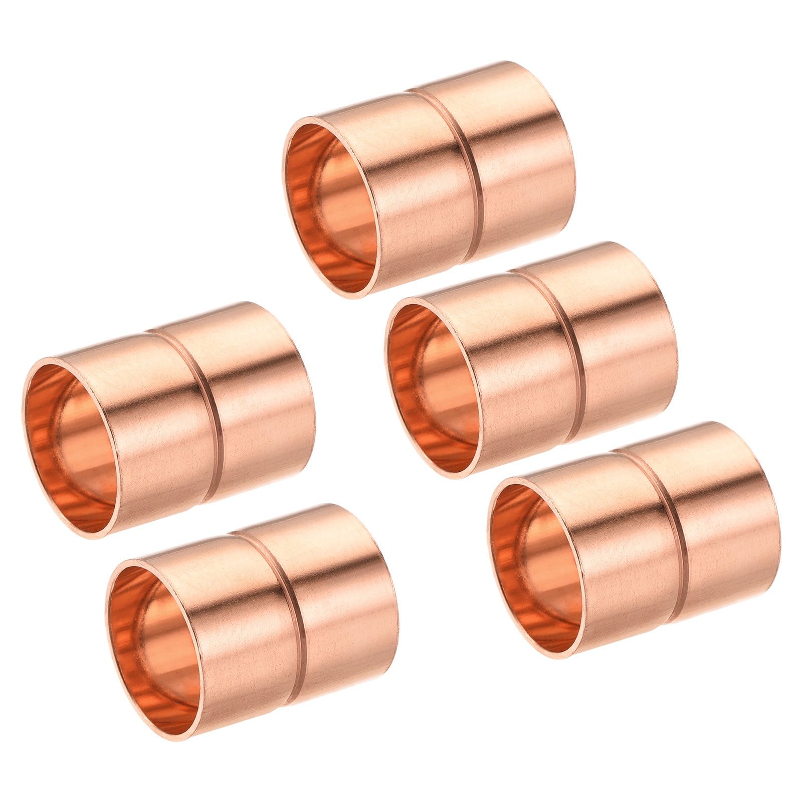 Uxcell 22mm Straight Copper Pipe Coupling Connecting Adapter Solder ...