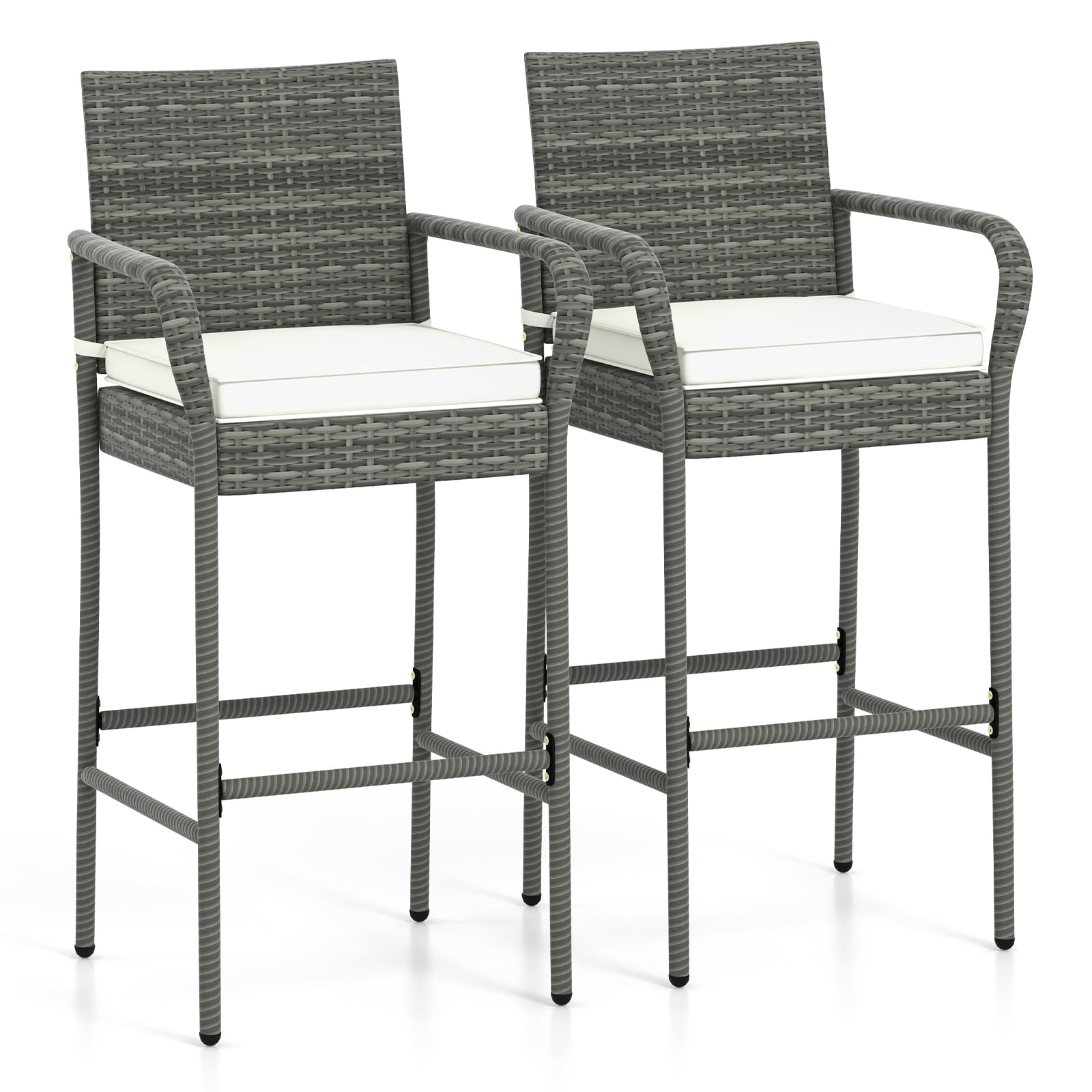 Click here for Patiojoy Topbuy Outdoor Bar Stools Set Of 2 All We... prices